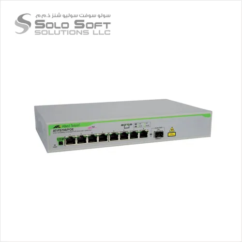 Allied Telesis AT-FS708/POE in Abu Dhabi UAE - Solo Soft Solutions